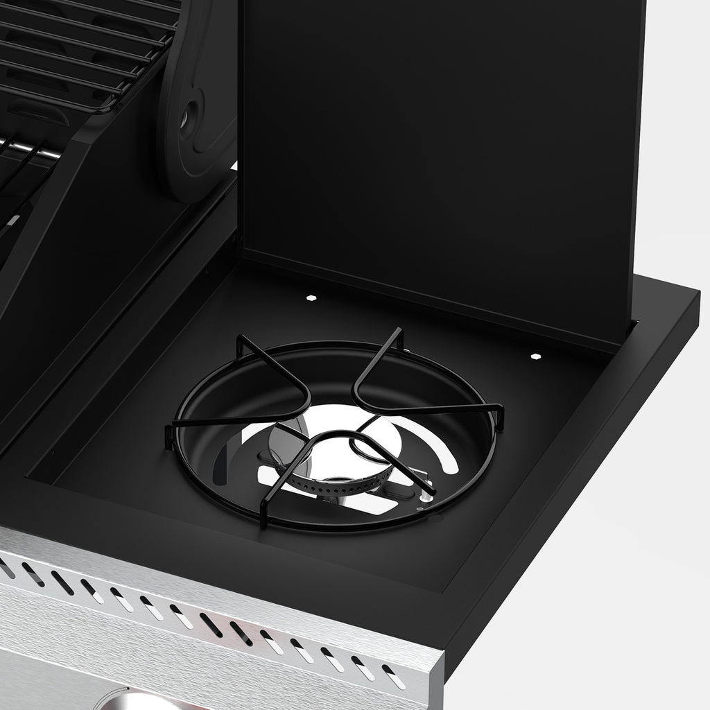 3+1/4+1 Burner Freestanding Propane Gas Grill With Side Burner And Cab ...