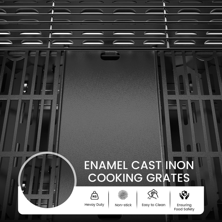 3+1/4+1 Burner Freestanding Propane Gas Grill With Side Burner And Cab ...