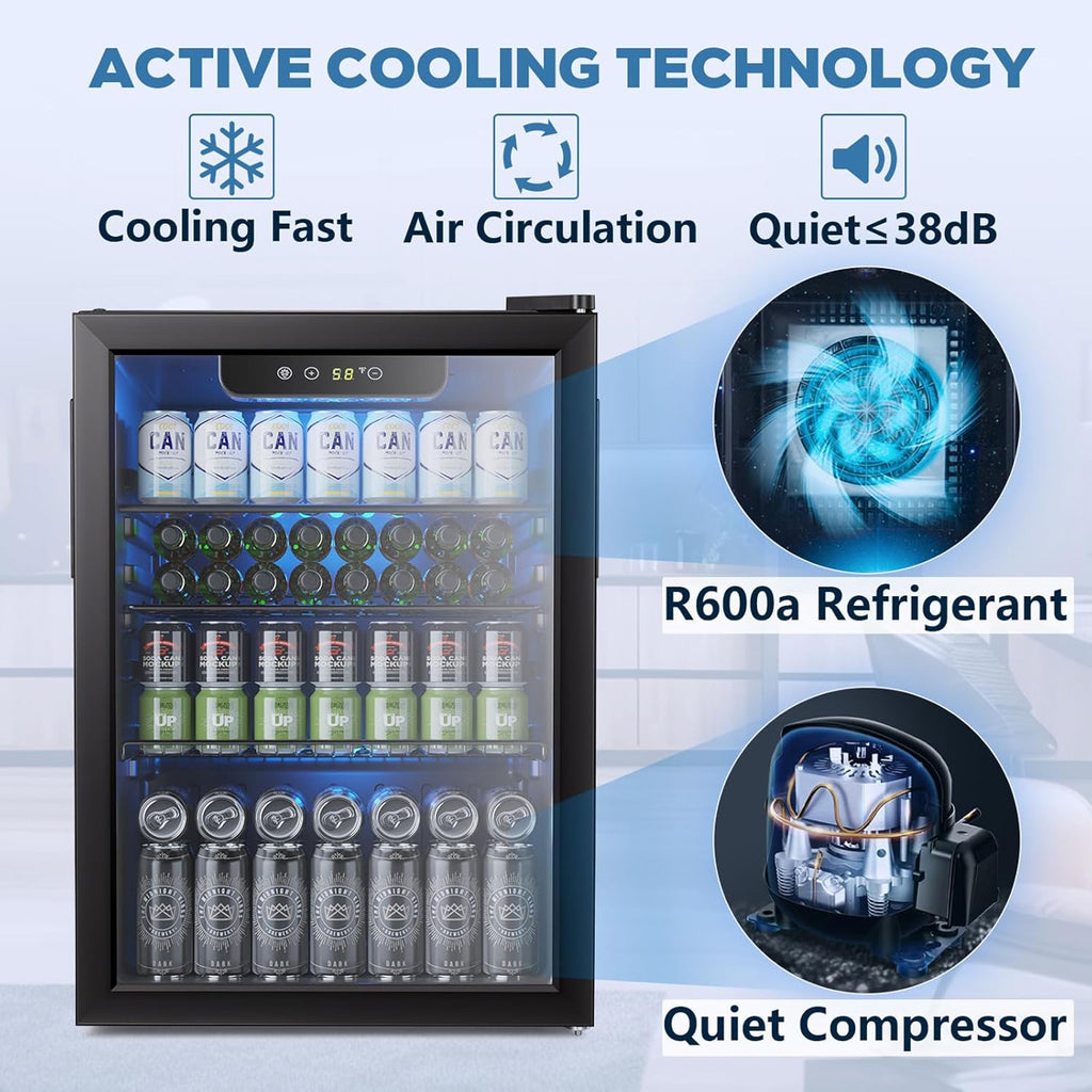 Cowsar Silent Nugget Ice Maker – 33 lbs/24H, Self-Cleaning, 1.8L Tank